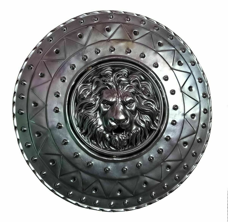 Medieval Shield Lion Legion Shield Templar Viking Norman Knight Iron ...