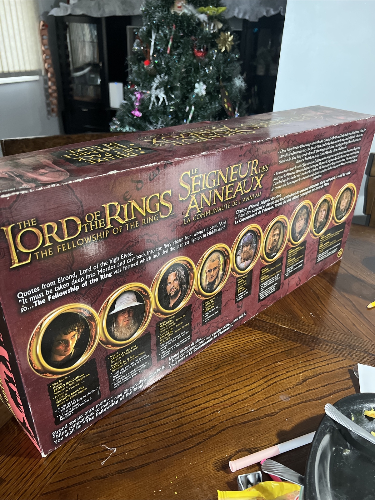 LOTR Fellowship of the Ring Deluxe Gift Pack TOYBIZ W/ RING & Map 2003 ...