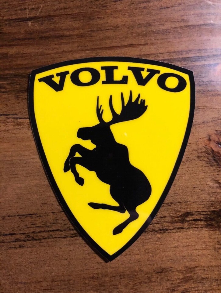 MAGNETIC 🧲 GENUINE Discontinued Traditional Prancing Moose VOLVO 3 ...