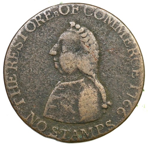 1766 William Pitt Token Colonial Copper Coin | eBay