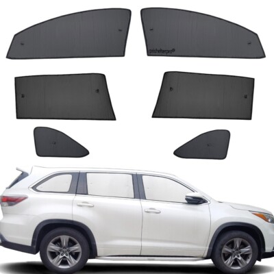 Fit For Toyota Highlander 2014-2019 Side Window Black Silver Privacy ...