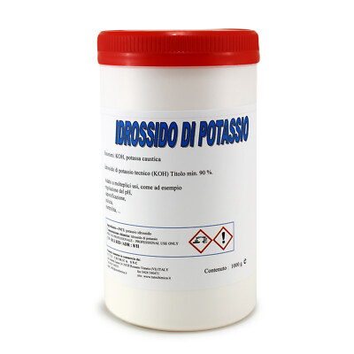 IDROSSIDO DI POTASSIO 1 Kg GRADO TECNICO - Potassa Caustica | eBay
