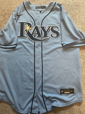 Nike Tampa Bay Rays MLB Baseball Jersey Powder Light Blue Alternate ...