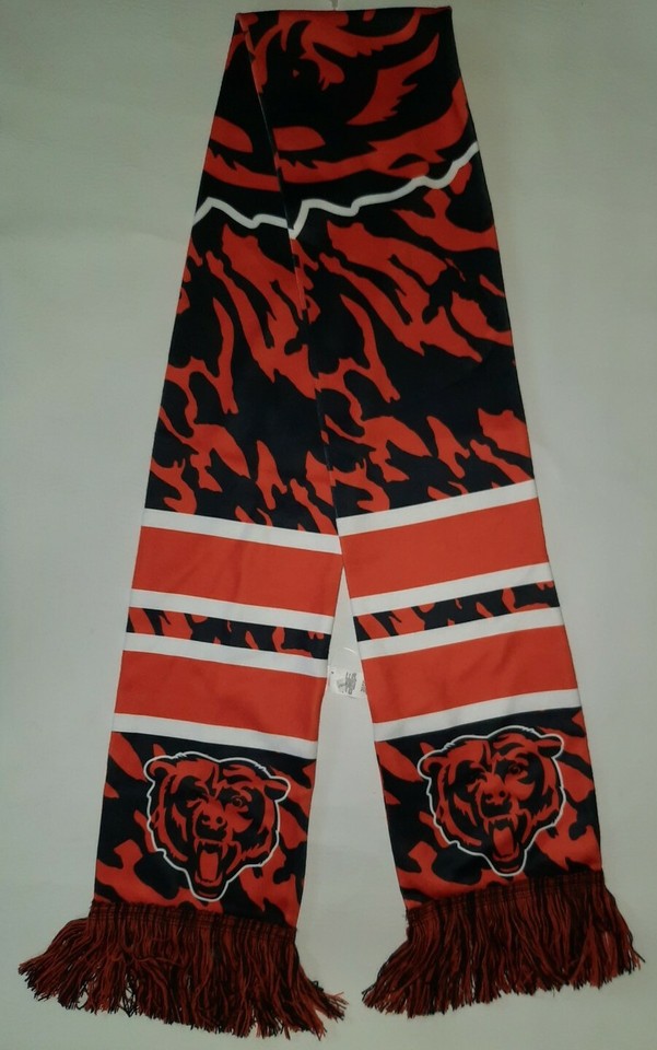 NFL Chicago Bears Foco Reversible 100% Polyester Winter Scarf | eBay