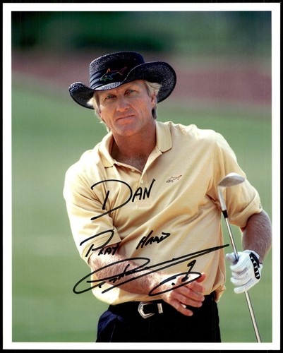 Greg Norman Rare! Autographed Signed Classic PGA Golf 8x10 Photo *COA ...