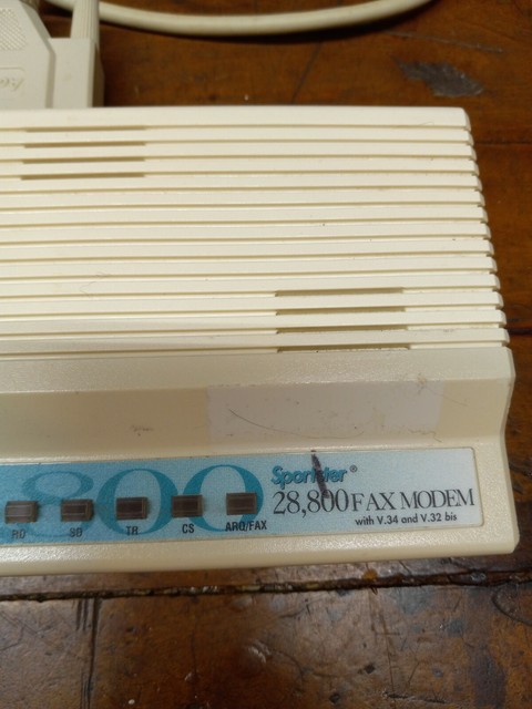 US Robotics Sportster 28 000 External Data Fax Modem 28k for sale ...
