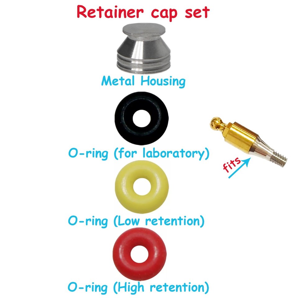 US 4Pcs/Set O-ring Set Dental for Ball Attachment Abutment for Hiossen ...