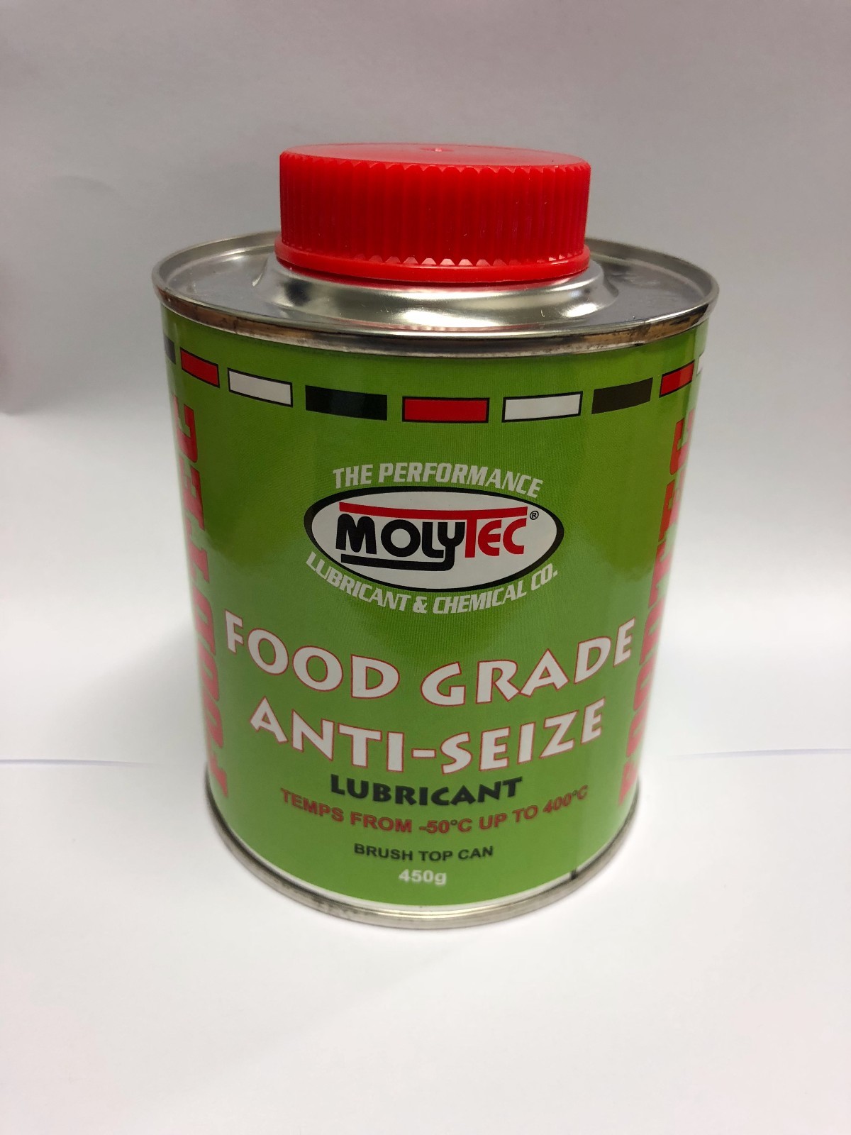 Qty 2 x 450g Brush Top Tins Molytec Foodtec Food Grade Anti-Seize ...