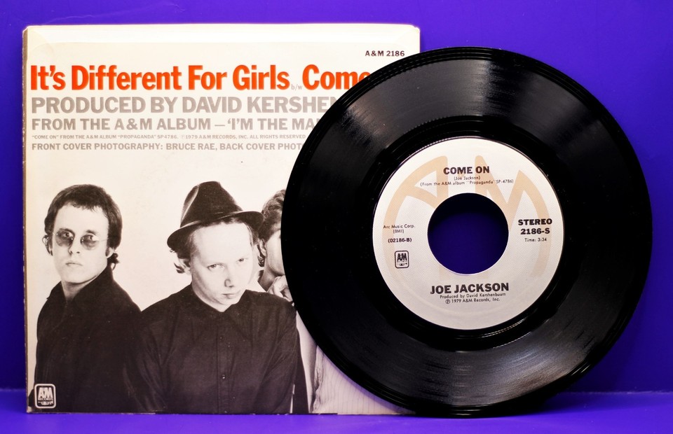 JOE JACKSON It's Different For Girls 45 RPM w/PS A&M 2186 NEAR MINT+ | eBay