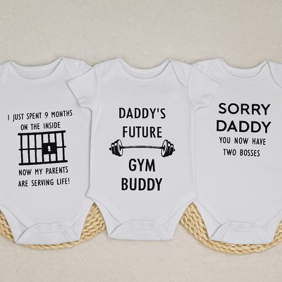 Funny Baby Vest Bodysuit Cute Baby Grow Gift Unisex Newborn Romper ...