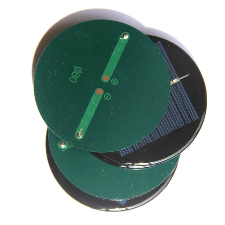 Polycrystalline 6V 80MA Solar Round Solar Panel Solar Panel Round ...
