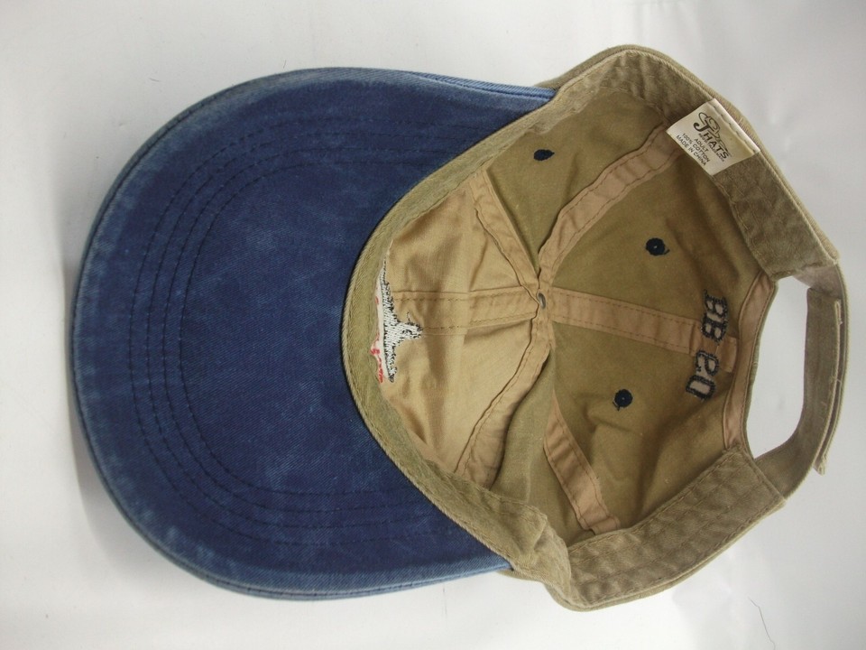 Battleship Alabama Mobile BB60 Hat Beige Blue Hook Loop Baseball Cap | eBay