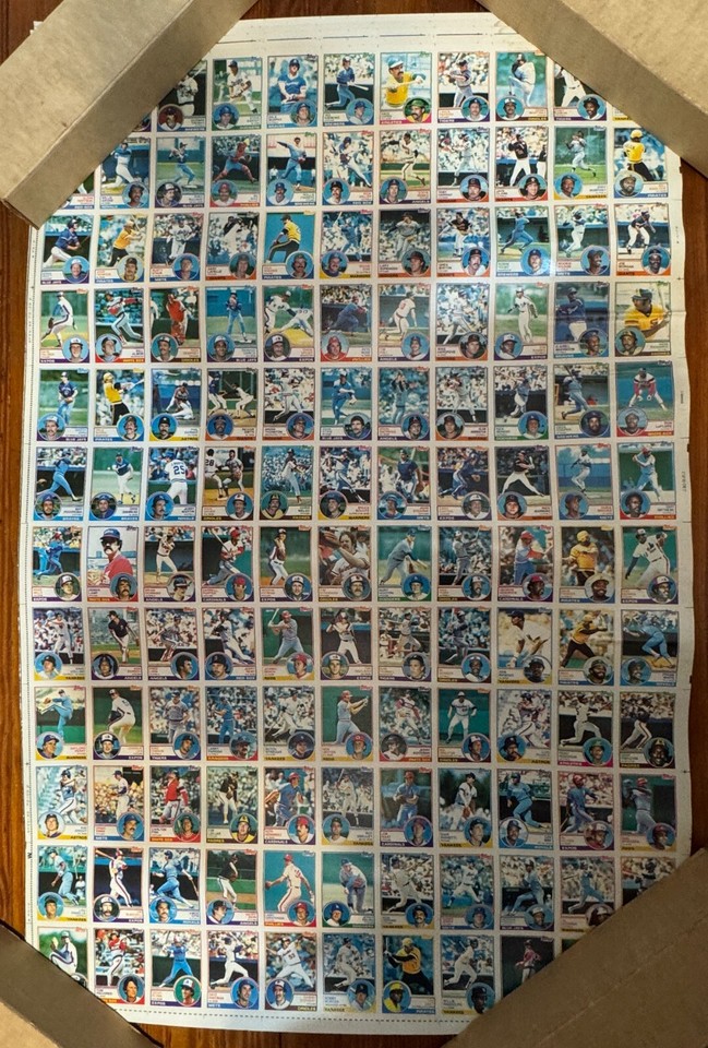 1983 TOPPS BASEBALL UNCUT SHEET SET | eBay