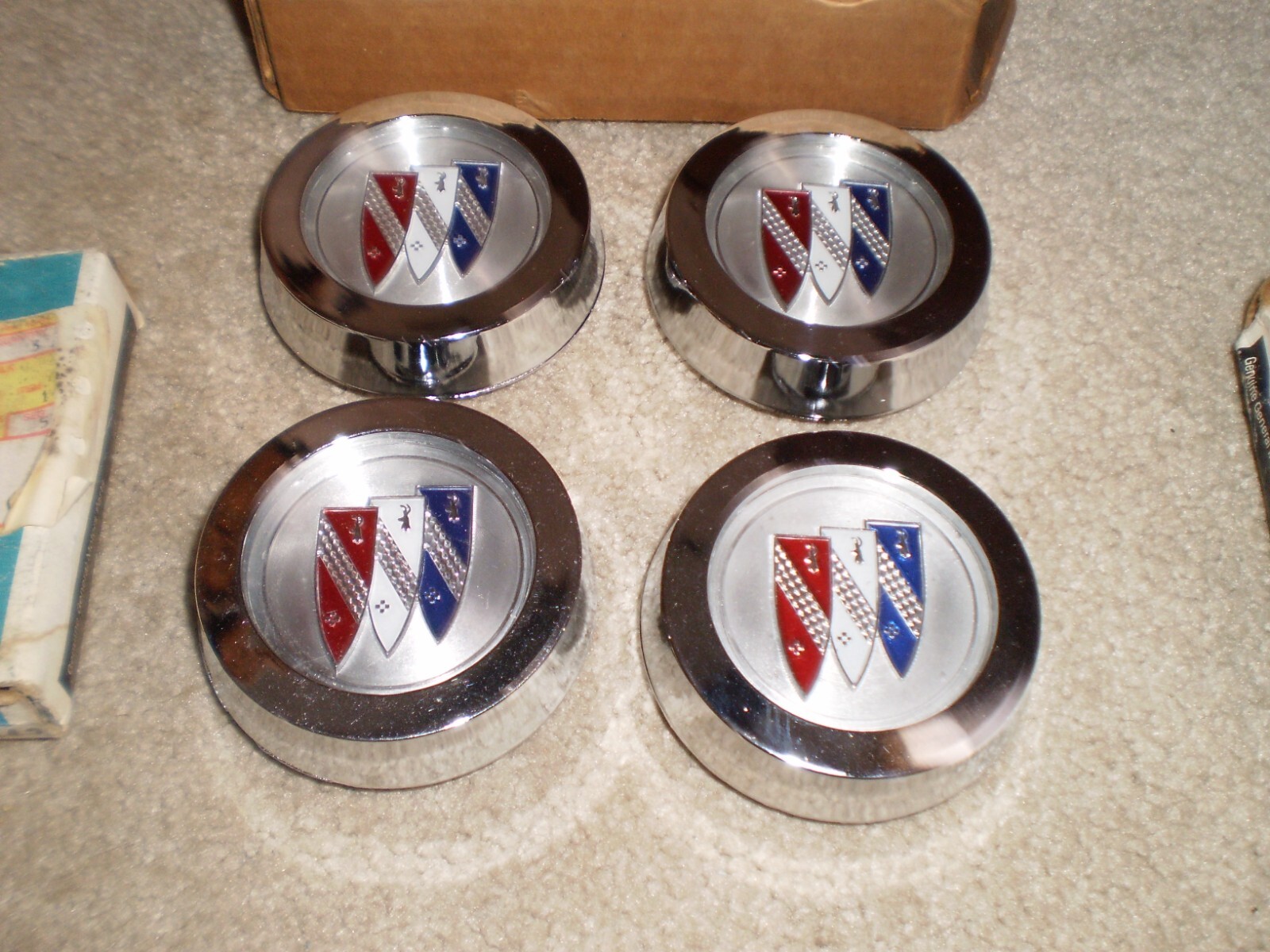 NOS 1971-87 Buick Regal Skylark GS Chrome Rallye Rally Wheel Center Cap ...