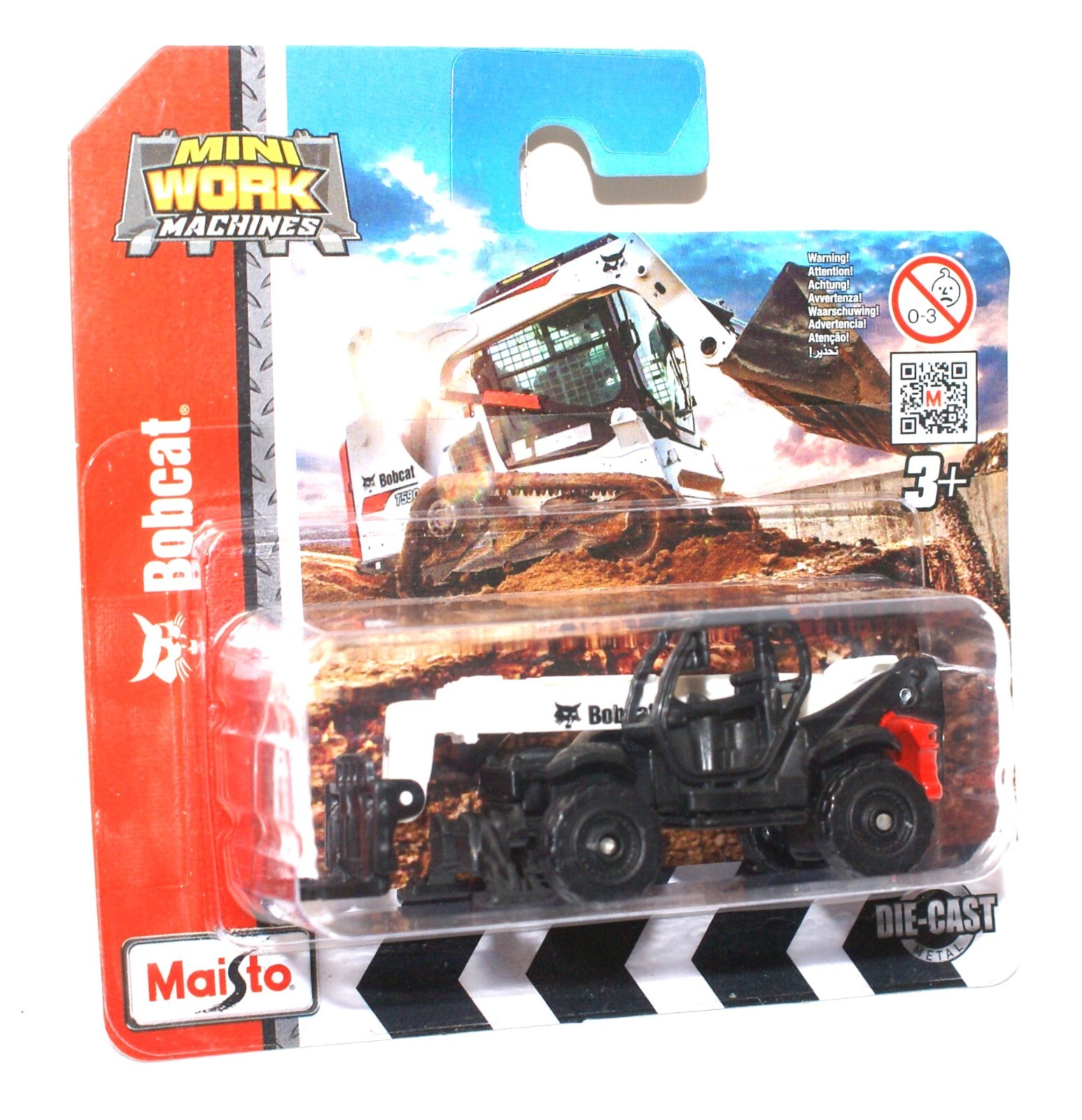 Maisto Mini Work Machines...Bobcat T-40 Telehandler with Forks...New ...