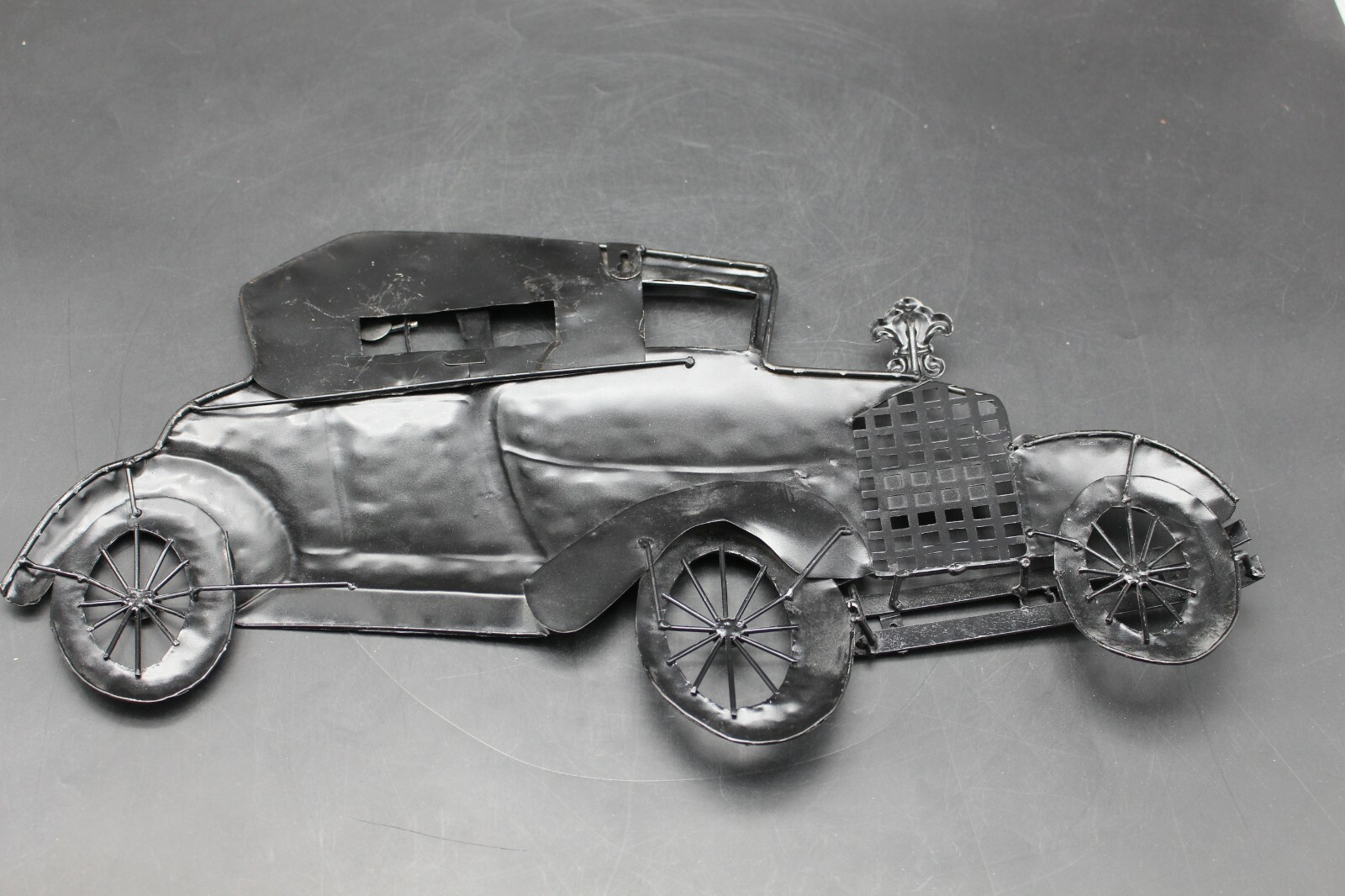 3D Old Timey Car Shaped Metal Wall Art, Wall Hanging | eBay