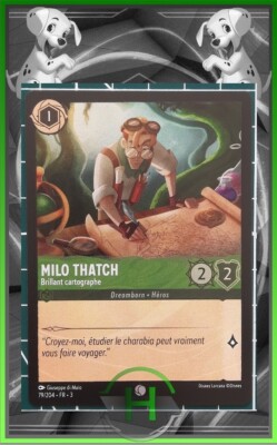 Milo Thatch FOIL - 79/204 - Chapitre 3 - Carte Lorcana Française Neuve ...