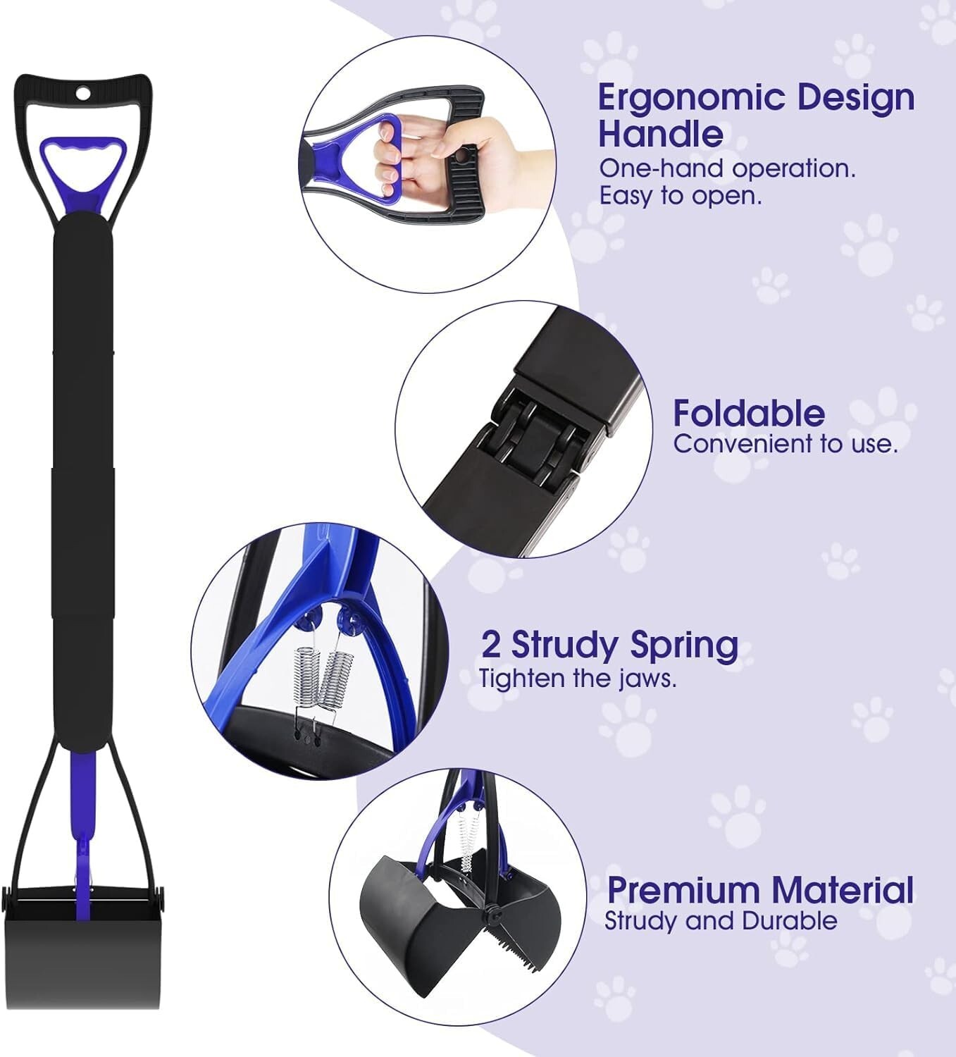 70cm Pooper Scoopers for Large Small Dogs Pets Pooper Scoopers with ...