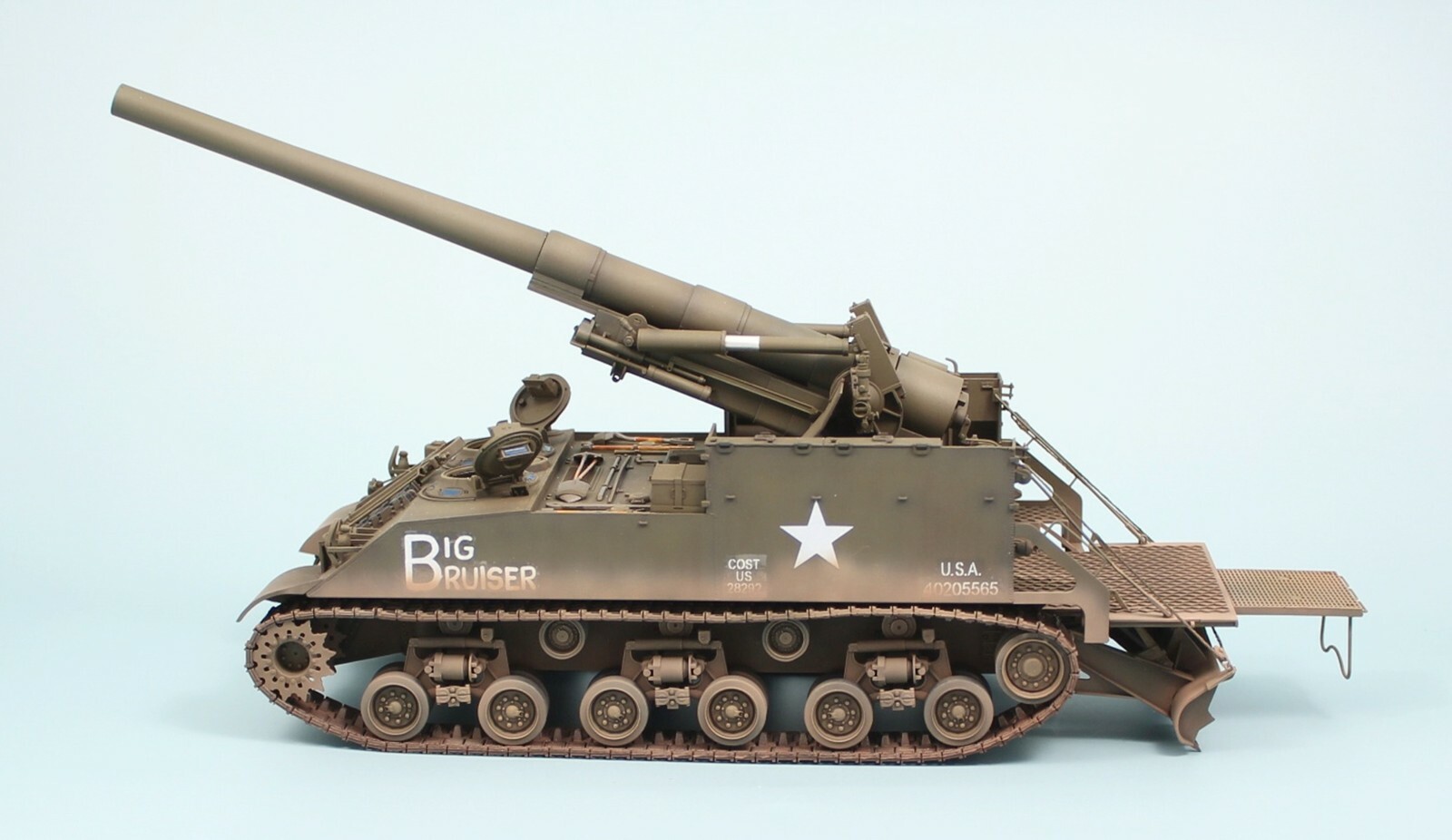Academy 1/35 US Army M40 155mm GMC Self-propelled Artillery Tank Model ...
