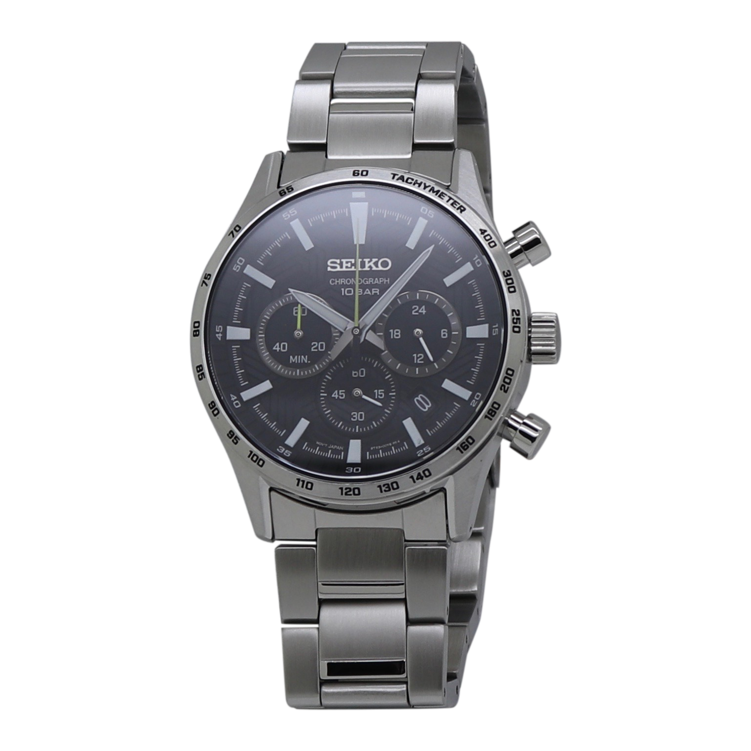 Seiko Essentials Chronograph Tachymeter Stainless Steel Men's Sport ...