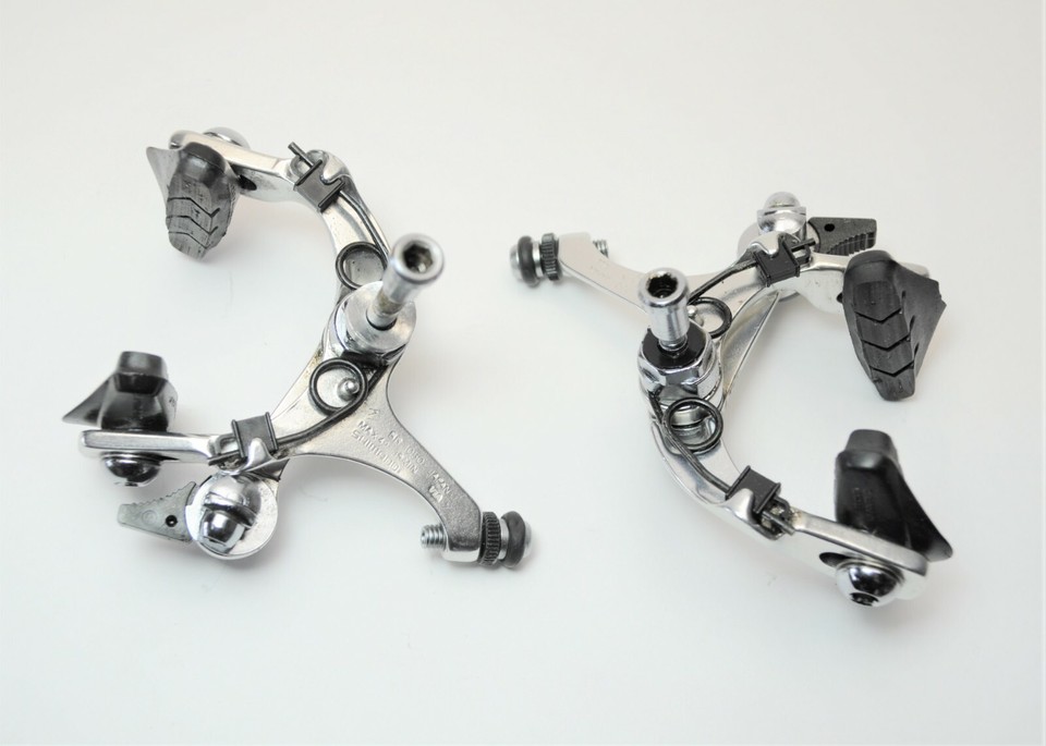 SHIMANO 105 BICYCLE SINGLE PIVOT 44 MM RECESSED NUT SIDE PULL BRAKES ...