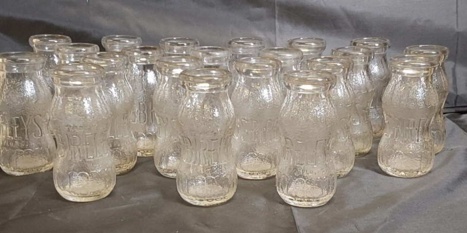 Vintage 1940s Bireleys Clear Embossed Glass Advertising Soda Juice ...