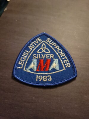 1983 Legislative Supporter Silver AMA Patch | eBay