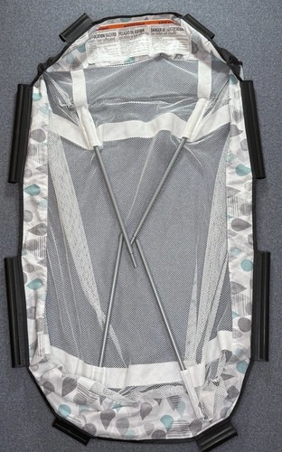 New Graco Pack N Play Playpen Clip On Mesh Bassinet Insert & Poles ...