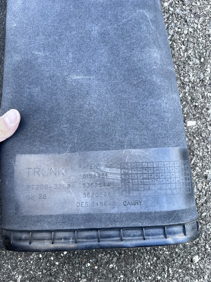 2002-2006 Toyota Camry Grey Trunk Carpet Floor Mat PT208-32034 OEM | eBay