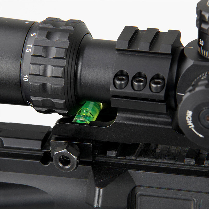 20mm Picatinny Rail Scope Mount Rings 1" 30mm Bubble Level Sight Base ...