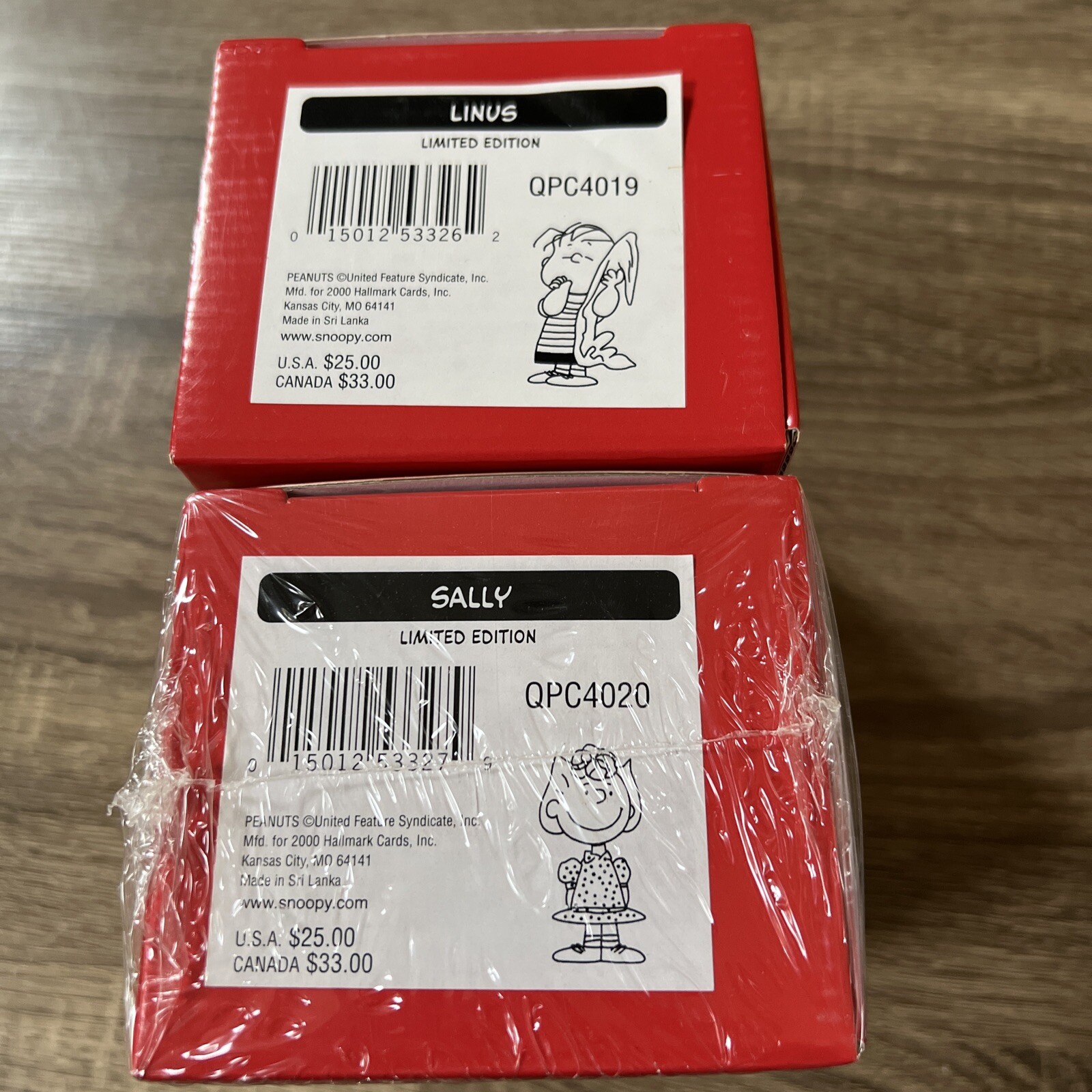 Hallmark Peanuts Gallery - LINUS + SALLY Figurines Lot Of 2 - Ltd Ed ...