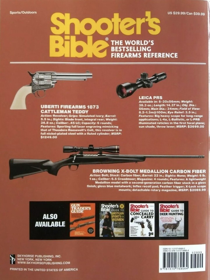 Shooter's Bible 113th ed Firearm Guns Reference Price Guide Brand NEW ...