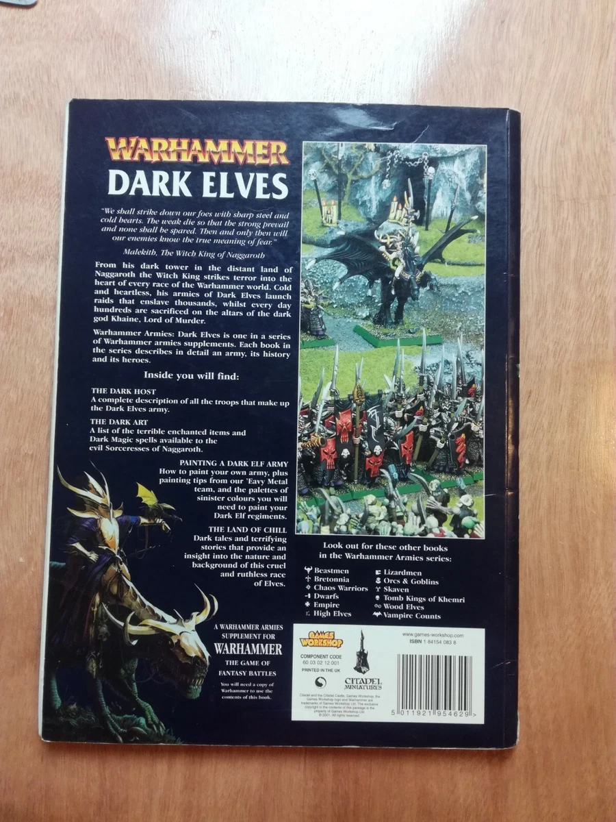 Dark Elves Warhammer Book