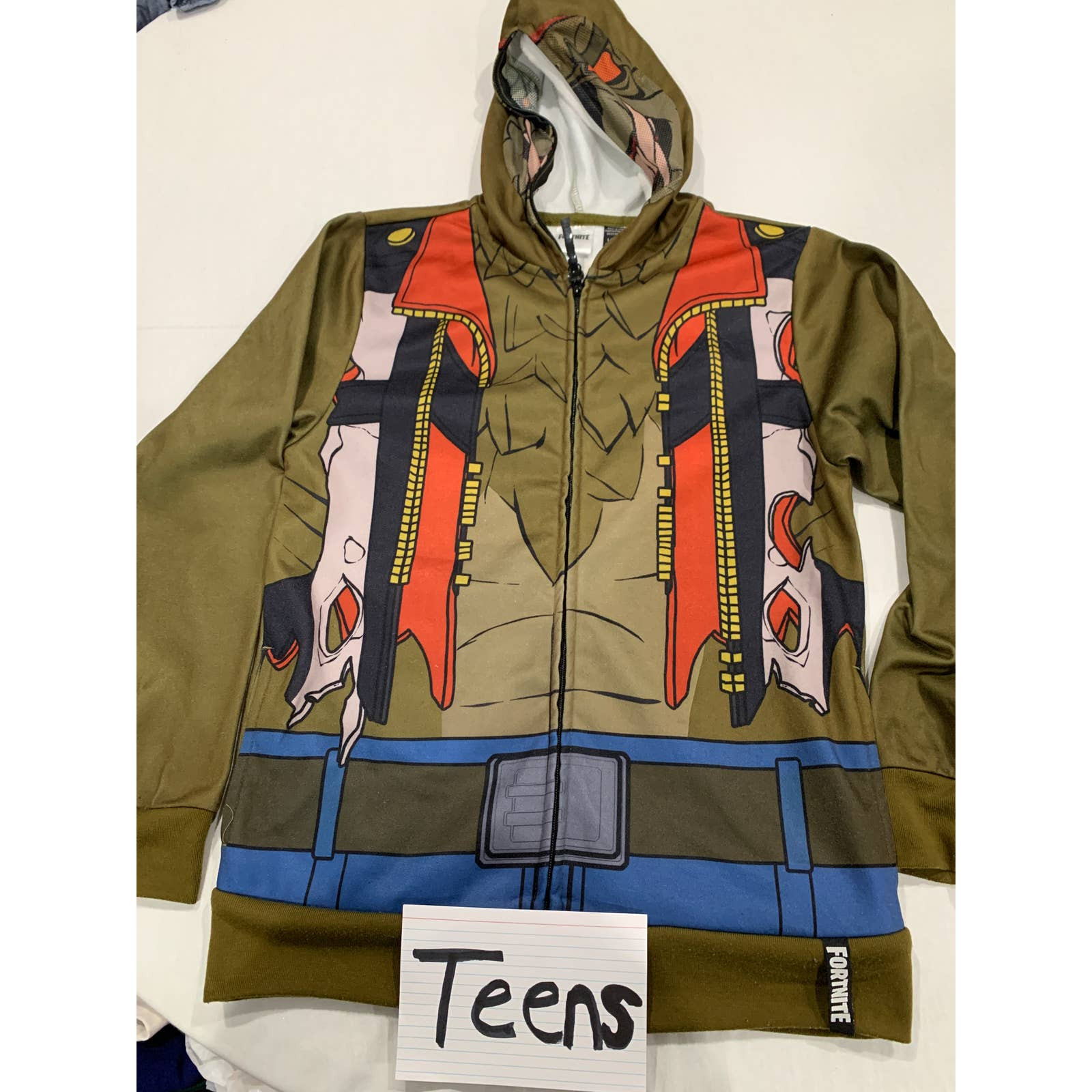 Fortnite Jacket Teens Medium Cosplay Dire Wolf Mesh F… - Gem