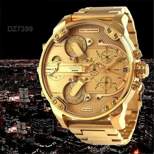NEW AUTHENTIC DIESEL DZ7399 MENS WATCH MR BIG DADDY 2.0 YELLOW GOLD ...