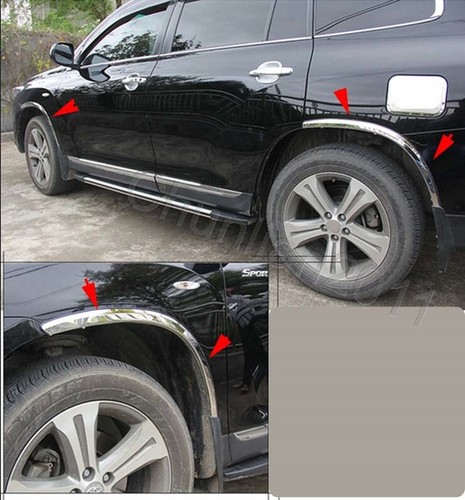 Fender Flare Kit Wheel Arch Cover Trim For 2011-2013 Toyota Highlander ...