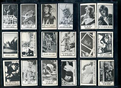 1963 TOPPS MONSTER LAFFS LAFF MIDGEE MIDGEES NrMT COMPLETE SET #1-#108 ...