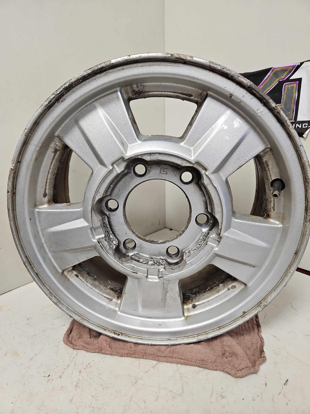 04-08 CHEVY COLORADO 4X2 Wheel Rim 15x6-1/2 5 Spoke 6 Lug 5-1/2 ...