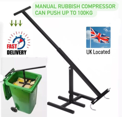 Wheelie Bin Compactor Manual Press Household Rubbish Trash Recycling ...
