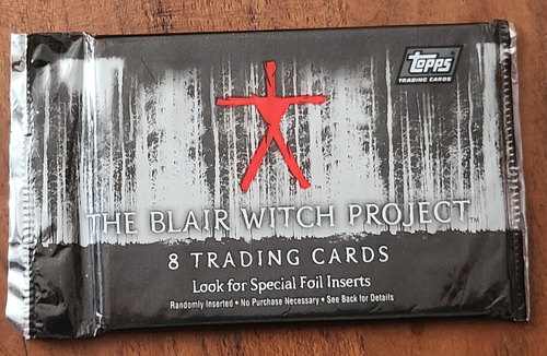 The BLAIR WITCH PROJECT Trading Cards Pack - 1999 Topps - 8 Horror ...
