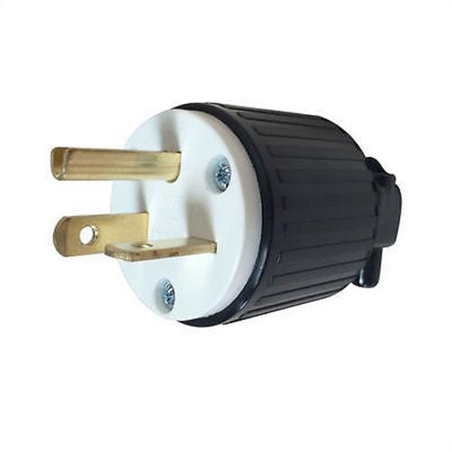 220 - 250 Volt Straight Sideways Electric Plug 3 Wire, 20 Amps, 250V ...