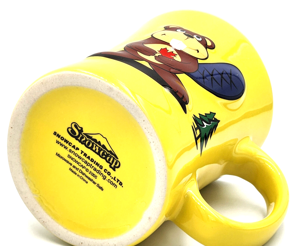 Snowcap Canada Coffee Mug Ceramic 3D Beaver Canadian Flag Cup 8 oz | eBay