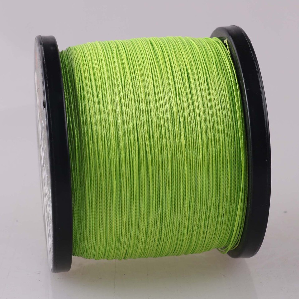 100M-2000M Fluorescent Green Yellow Dyneema Super Braided Fishing Line ...