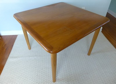 1960s Knoll Convertible Oak Table Dining Coffee Table Mid Century ...