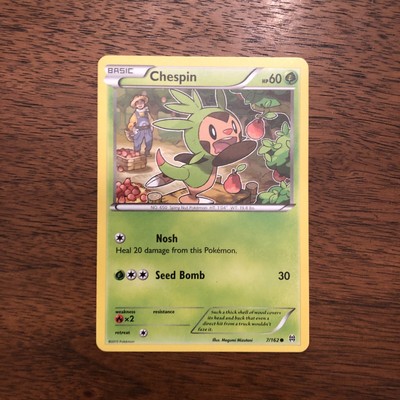 Pokémon TCG Chespin BREAKthrough 7/162 Regular Common | eBay