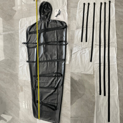 M/L Sleeping Bag Full Body Bondage Zip Mermaid Mummy Sack Restraint ...