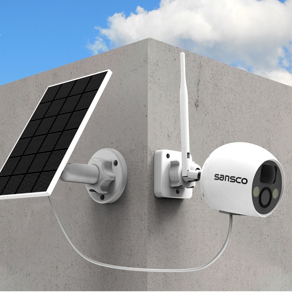 10CH Wireless Solar Powered CCTV Security System 4MP HD 2-Way Audio ...