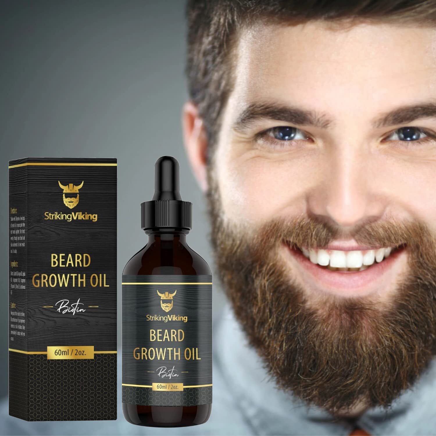 Beard Growth Oil with Biotin – Thickening and Conditioning Beard Oil ...