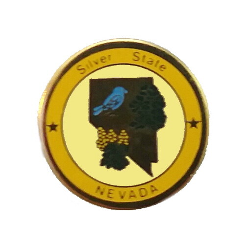 Nevada Pins State of Nevada Emblem Pin Travel Vacation Souvenir ...