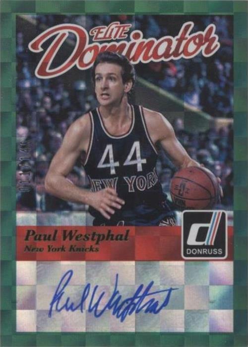 2014-15 Panini Donruss - Elite Dominator Signatures Paul Westphal #20 / ...